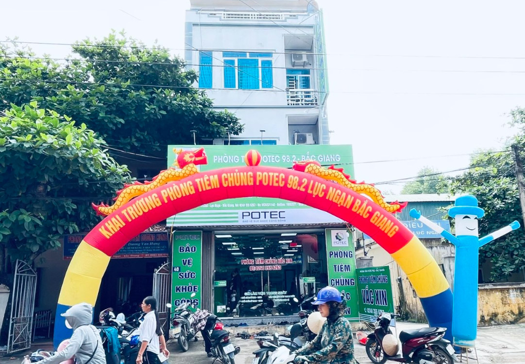 Khai trương phòng tiêm chủng Potec 98.2 Bắc Giang